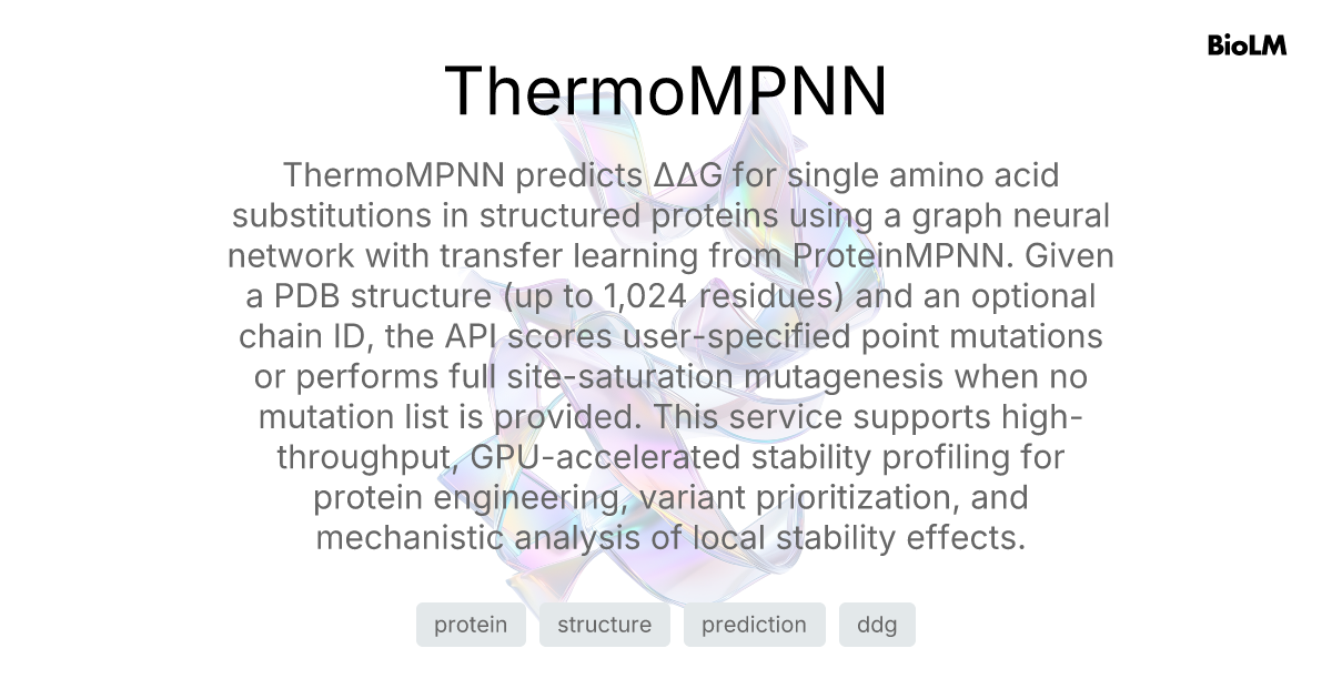 ThermoMPNN | BioLM